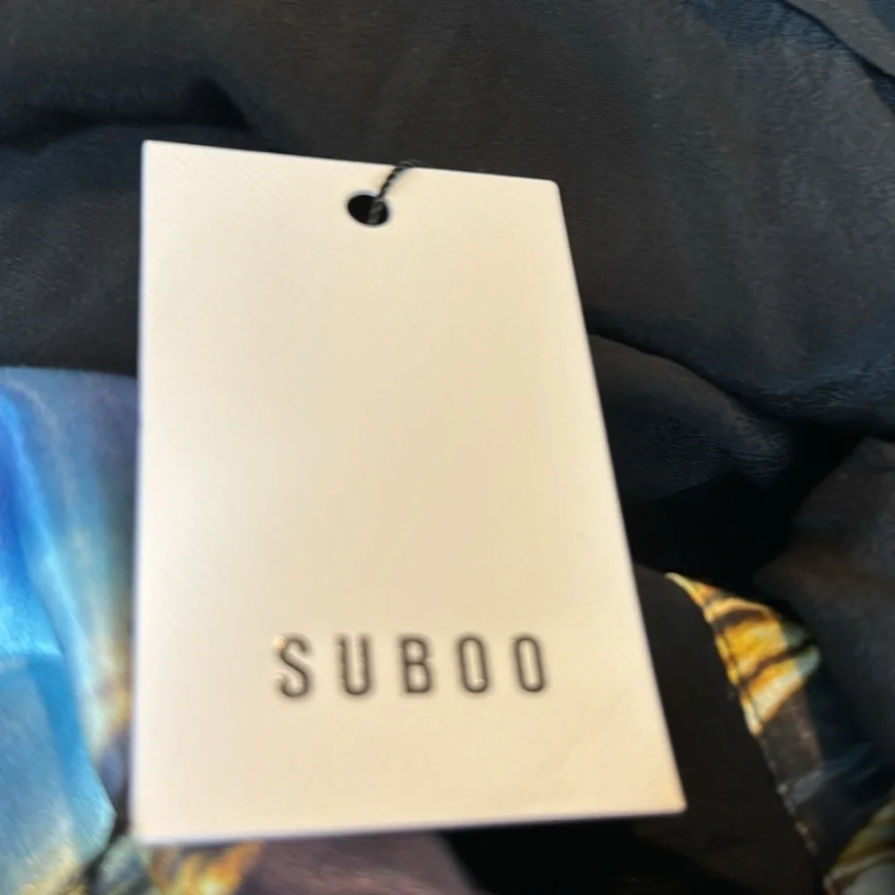 SUBOO | Dresses | Suboo Panelled Maxi Dress Palm Print | Poshmark